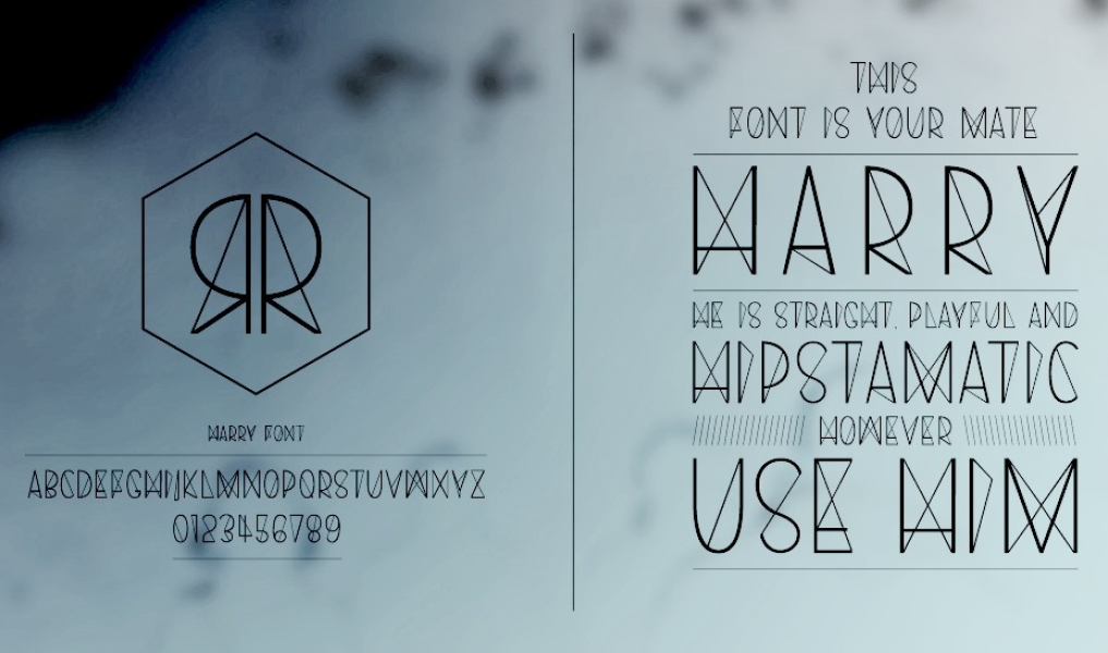 Harry Font · 1001 Fonts