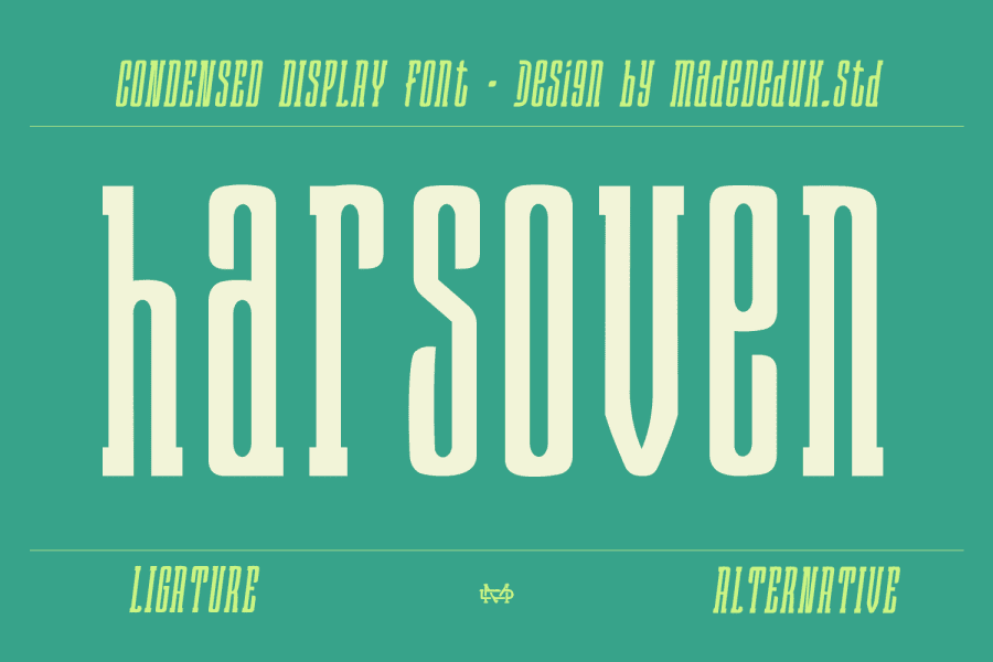 Harsoven DEMO Font · 1001 Fonts