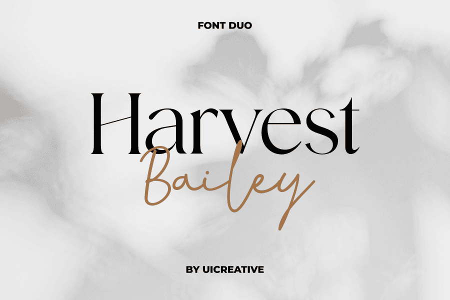 Harvest Bailey Font Family · 1001 Fonts