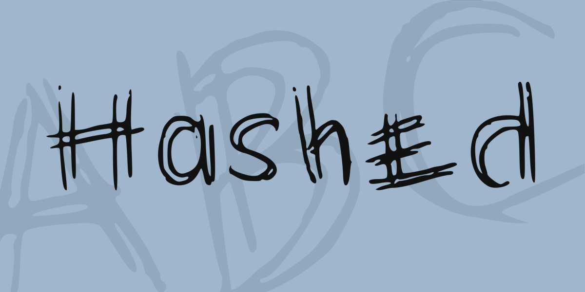 Hashed Font · 1001 Fonts