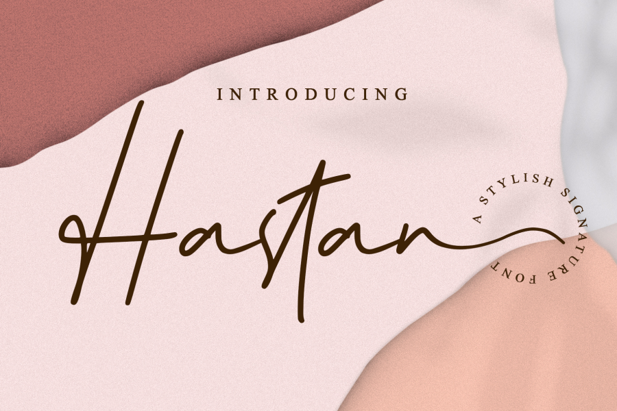 Hastan Signature Font Family · 1001 Fonts