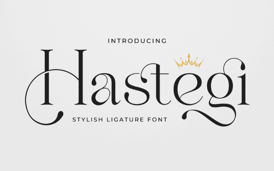 Hastegi Font · 1001 Fonts