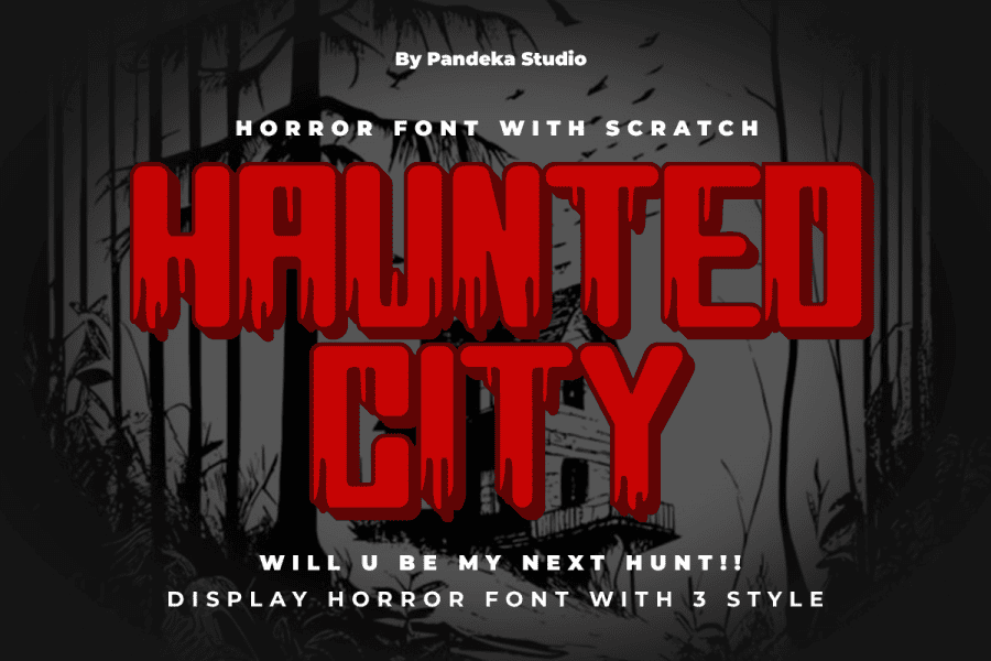 Haunted City DEMO Font · 1001 Fonts