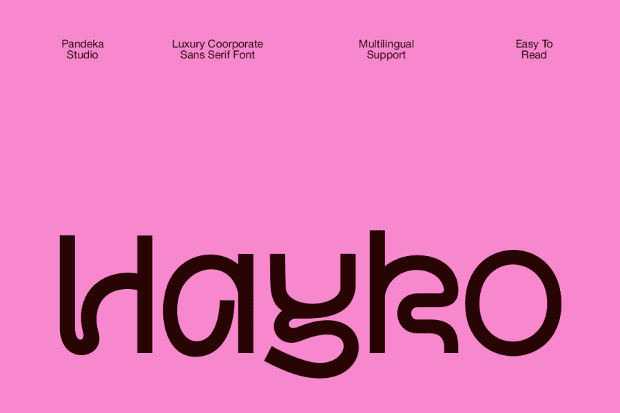 Hayko DEMO Font · 1001 Fonts