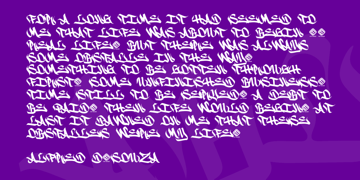 Hazard One Font · 1001 Fonts