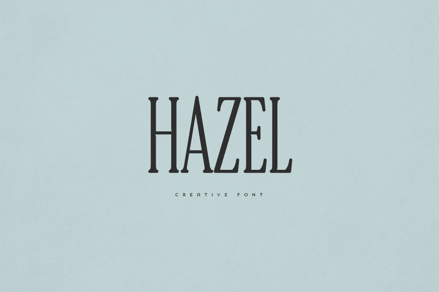 Hazel Font · 1001 Fonts