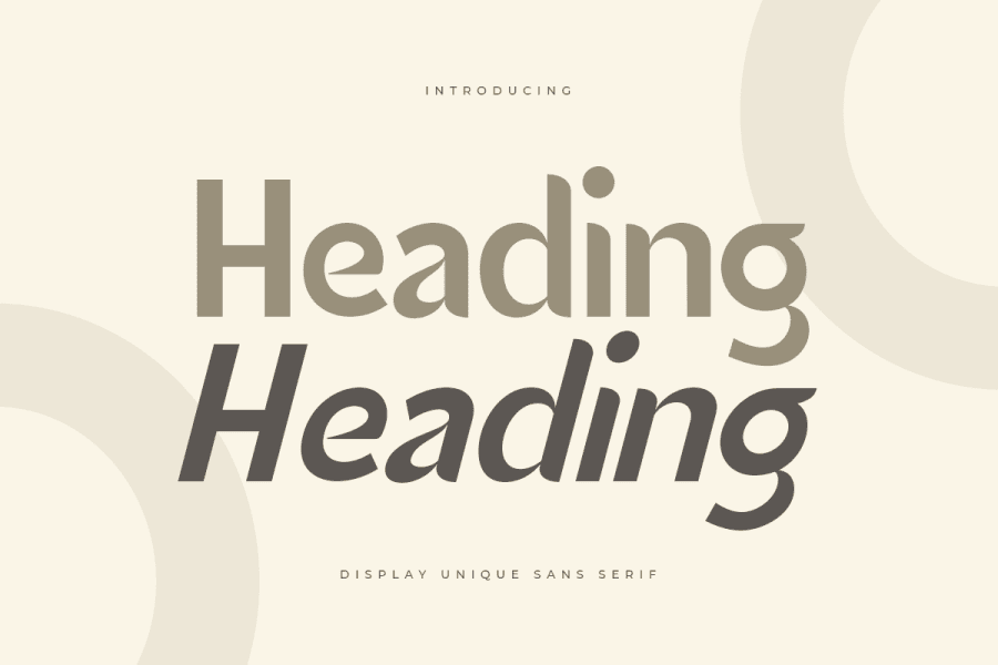 Heading Font · 1001 Fonts