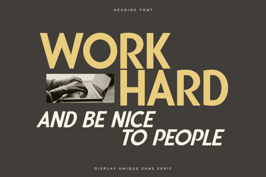 Heading Font · 1001 Fonts