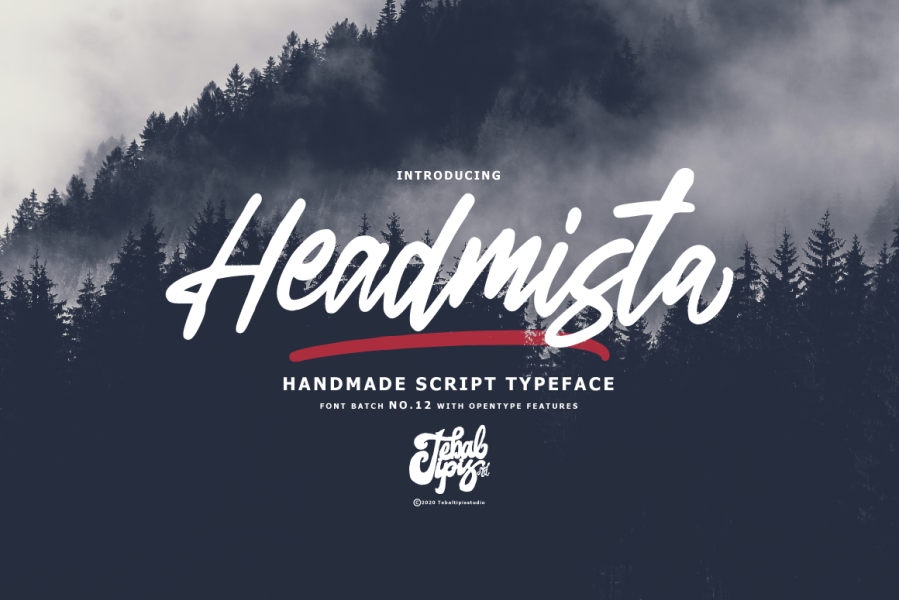 Headmista Script Font · 1001 Fonts