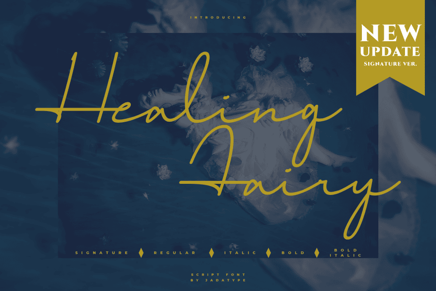 Healing Fairy Signature Font · 1001 Fonts