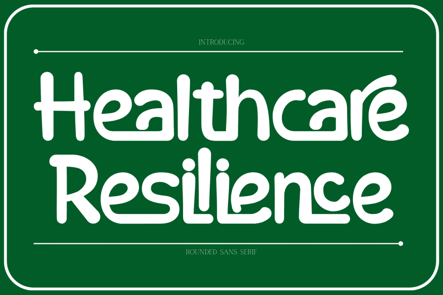 Healthcare Resilience Demo Font · 1001 Fonts