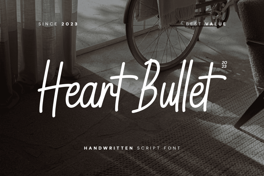 Heart Bullet Font · 1001 Fonts