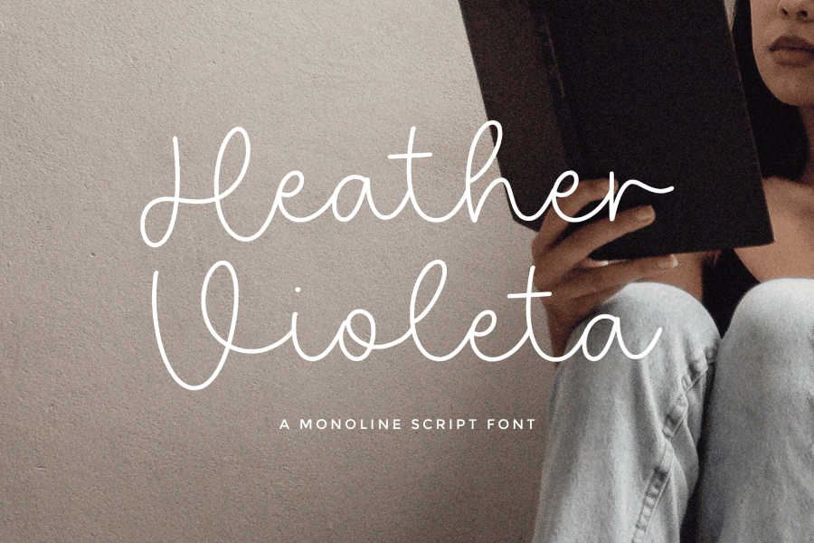 Heather Violeta Font · 1001 Fonts