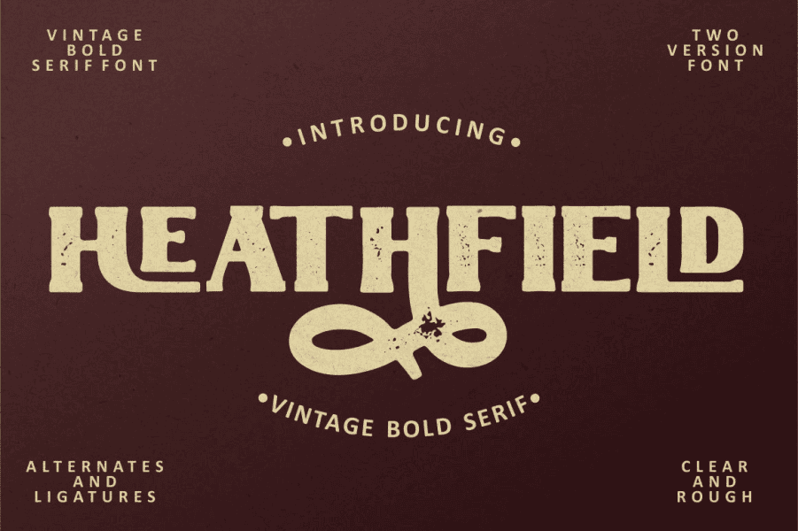 Heathfield Font · 1001 Fonts