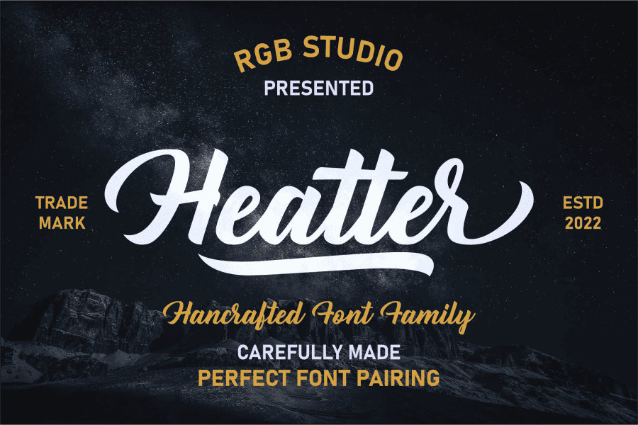Heatter Font · 1001 Fonts
