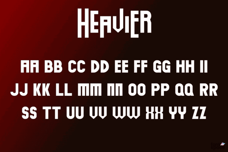 Heavier Font · 1001 Fonts