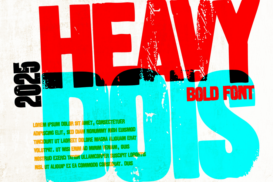 Heavy Dois Font · 1001 Fonts