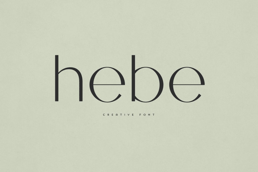 Hebe Font · 1001 Fonts