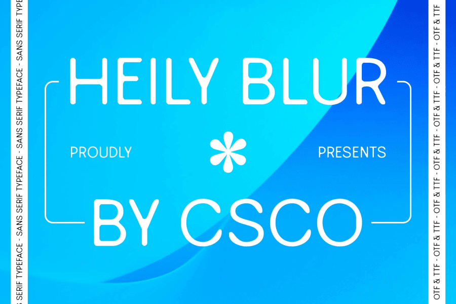 Heily Blur Demo Font · 1001 Fonts
