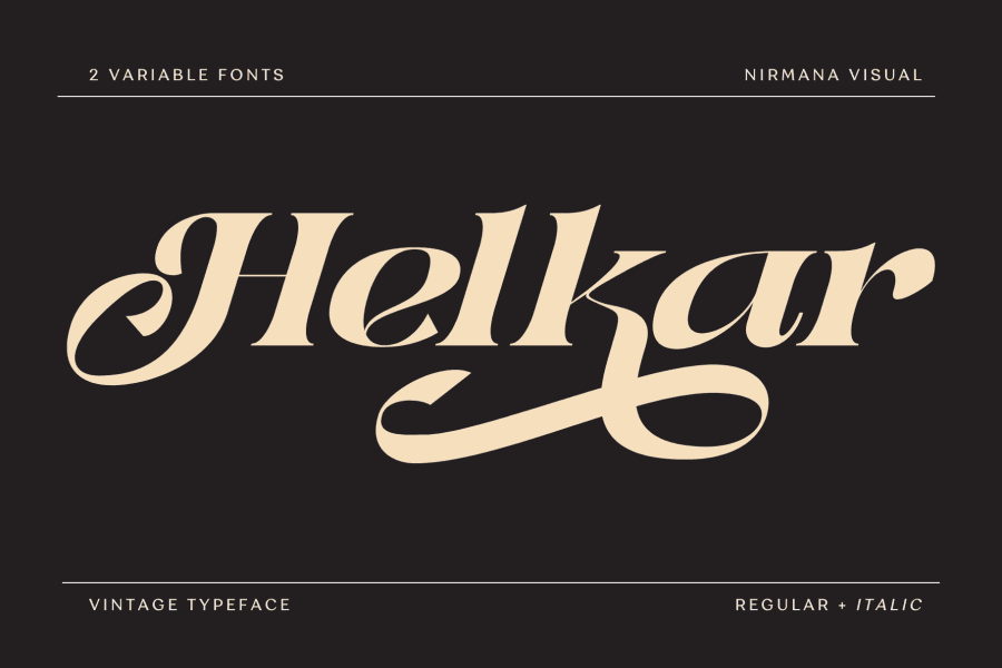 Helkar Vintage Font Family · 1001 Fonts