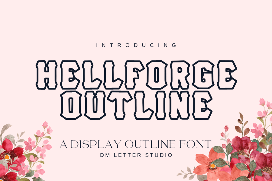 Hell Forge Outline Font · 1001 Fonts
