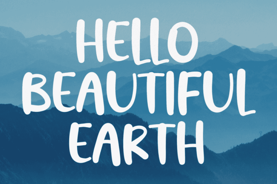 HELLO BEAUTIFUL EART Font · 1001 Fonts