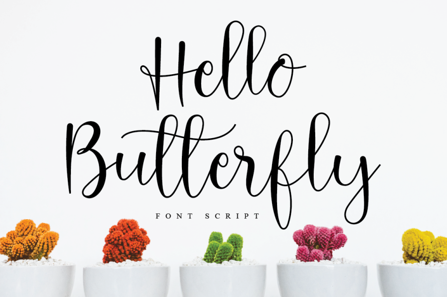 Hello Butterfly Font · 1001 Fonts