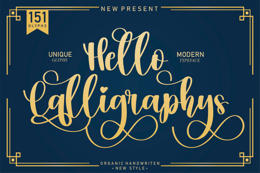 Hello Calligraphys Font · 1001 Fonts