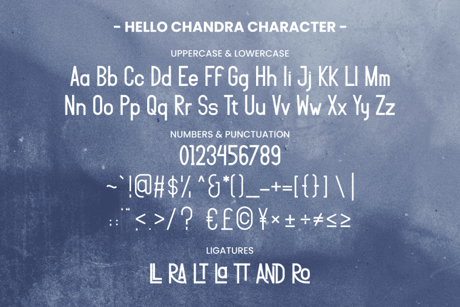 HELLO CHANDRA Font Family · 1001 Fonts