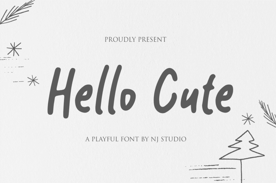 Hello Cute Font · 1001 Fonts