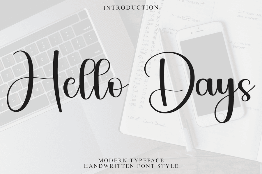 Hello Days Font · 1001 Fonts