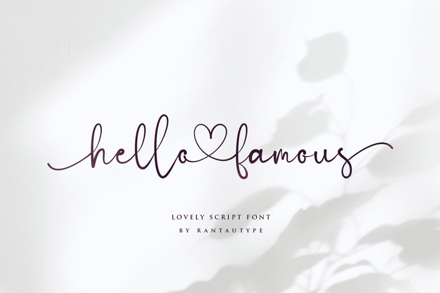 Hello Famous Font · 1001 Fonts