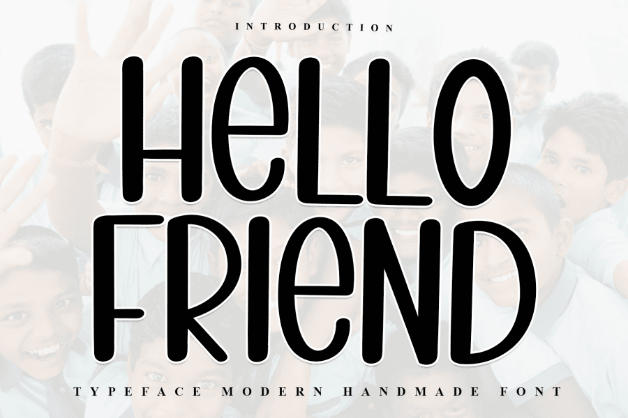 Hello Friend Font · 1001 Fonts
