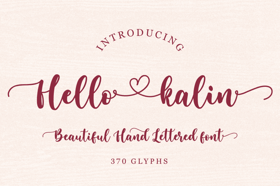 Hello Kalin Font · 1001 Fonts