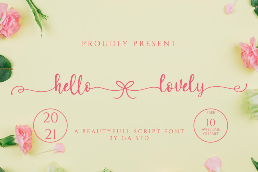 Hello Lovely Font · 1001 Fonts