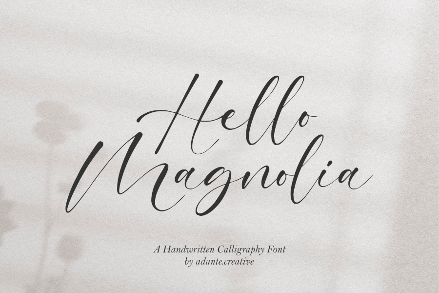Hello Magnolia Font · 1001 Fonts