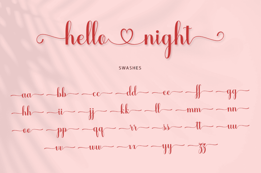 Hello Night Font · 1001 Fonts