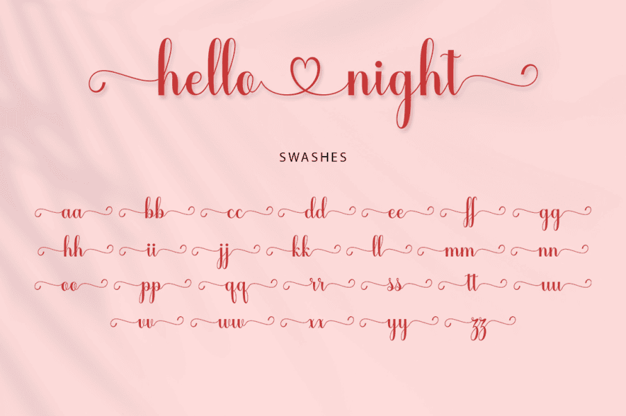 Hello Night Font · 1001 Fonts