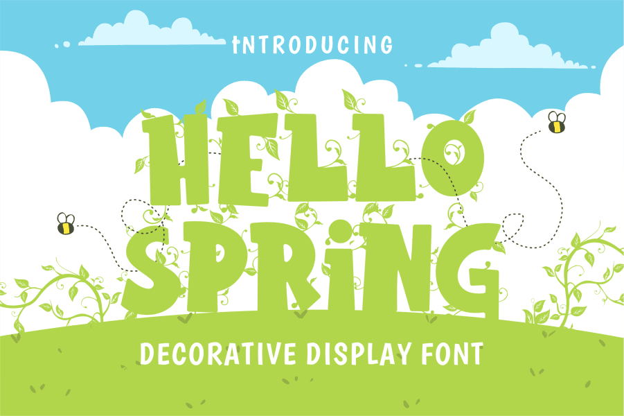 Hello Spring Font · 1001 Fonts