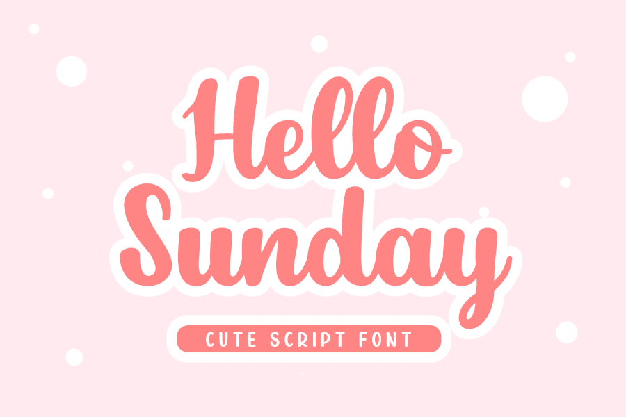 Hello Sunday Font · 1001 Fonts