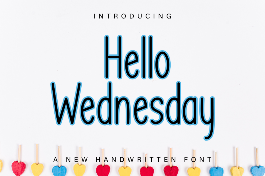 Hello Wednesday Font · 1001 Fonts