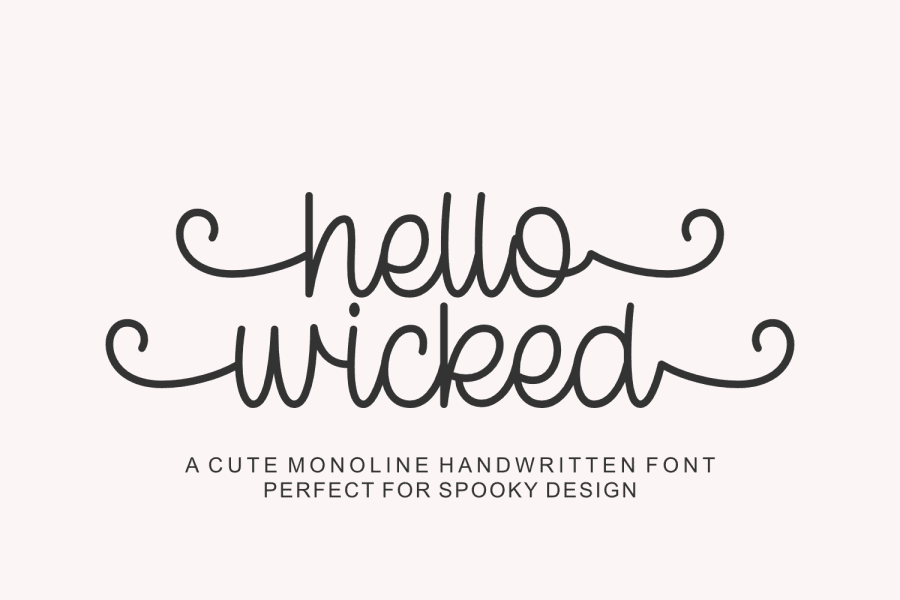 Hello Wicked Font · 1001 Fonts