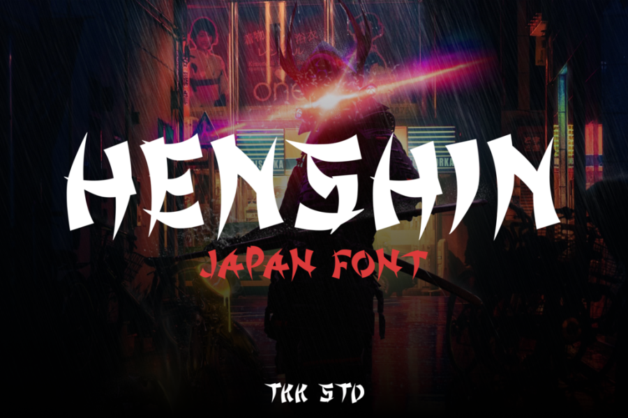 Henshin Font · 1001 Fonts