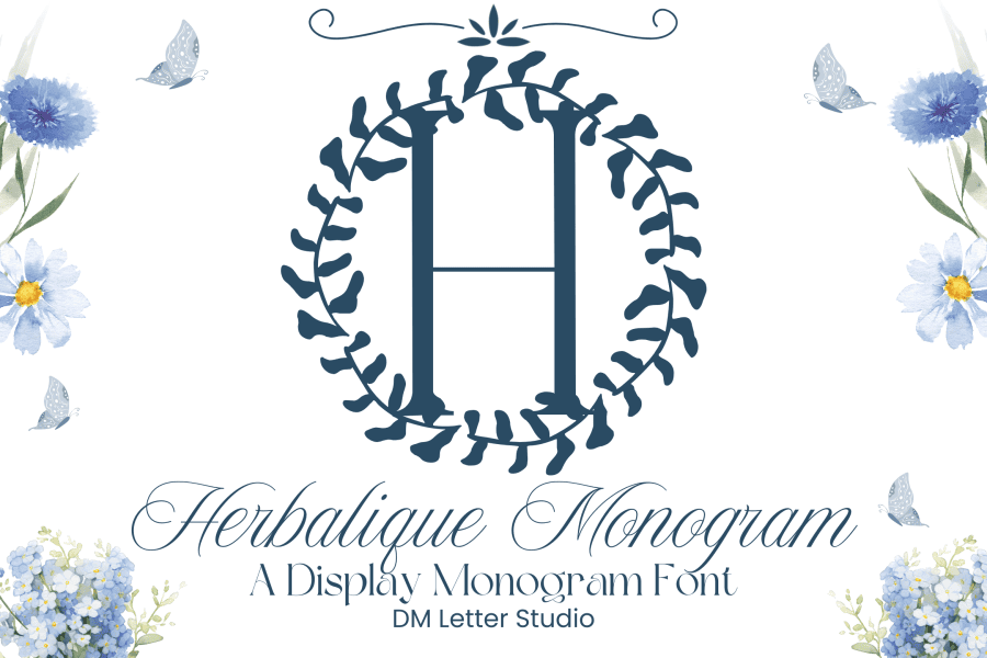 1 Free Herbal Monogram Font · 1001 Fonts
