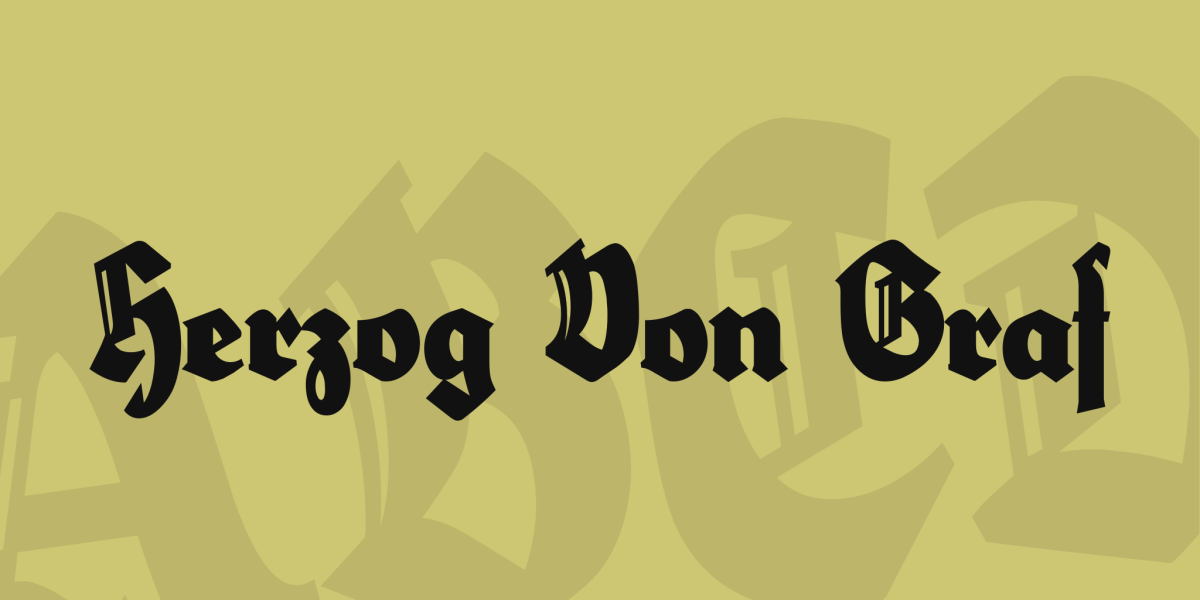 Herzog Von Graf Font · 1001 Fonts