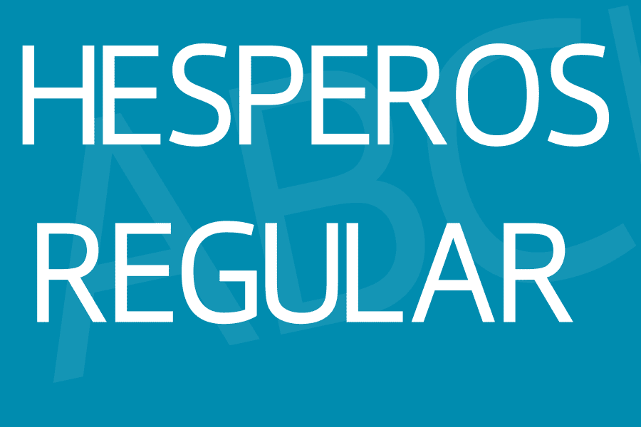 Hesperos Font · 1001 Fonts