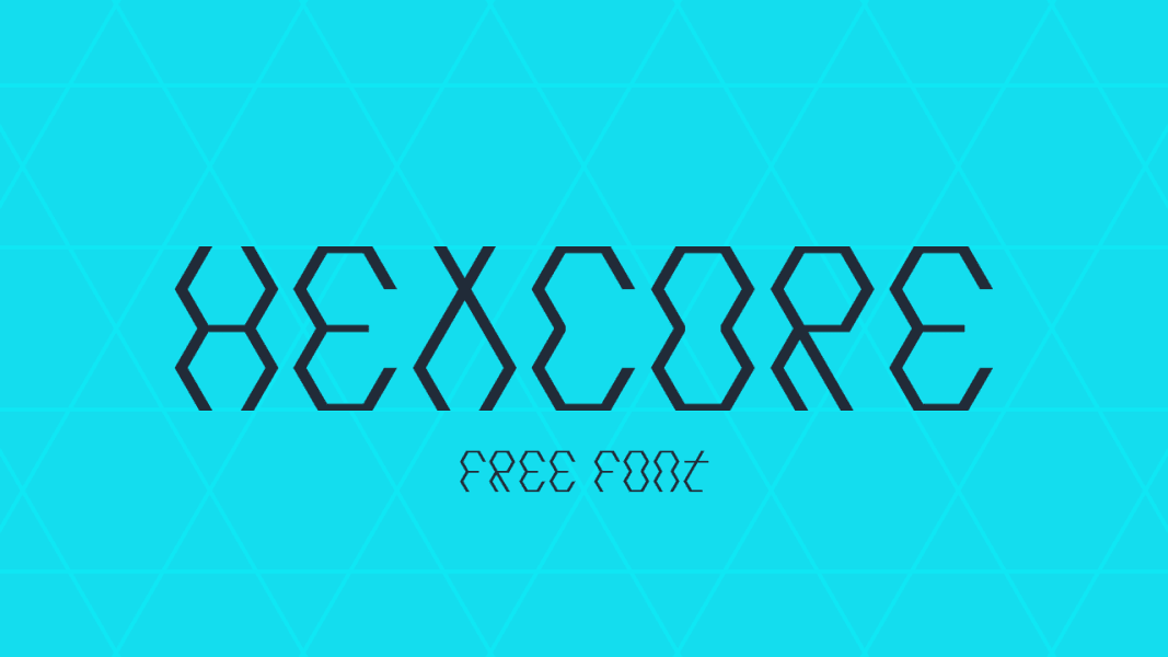 13 Free Hexagonal Fonts · 1001 Fonts