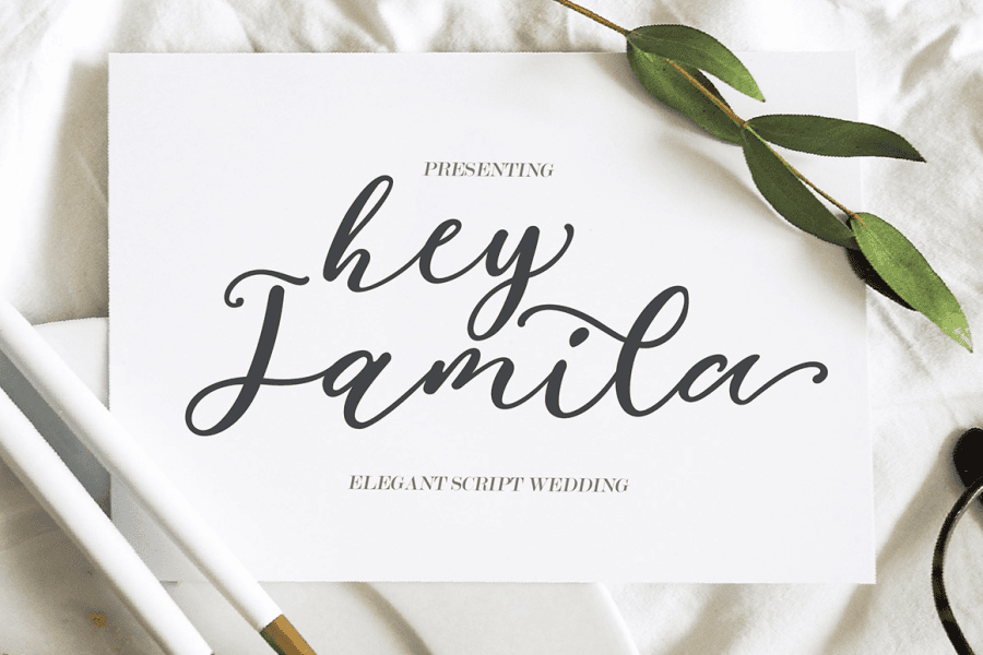Hey Jamila Script Font · 1001 Fonts