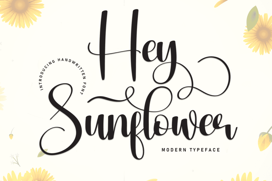 Hey Sunflower Font · 1001 Fonts