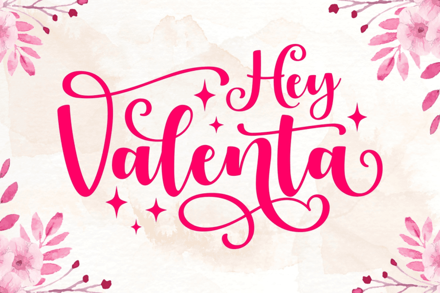 Hey Valenta Font · 1001 Fonts